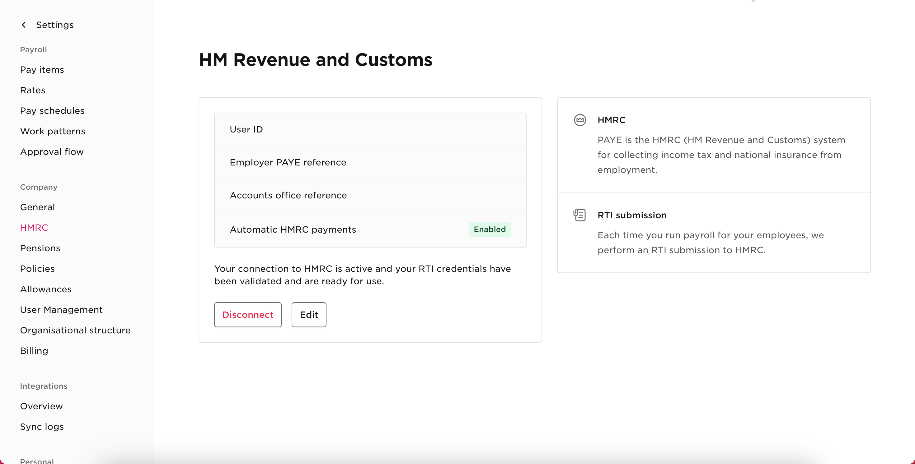 Connect with HMRC – UK Payroll