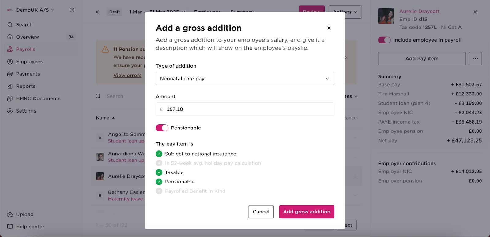 Set up neonatal care pay and leave – UK Payroll